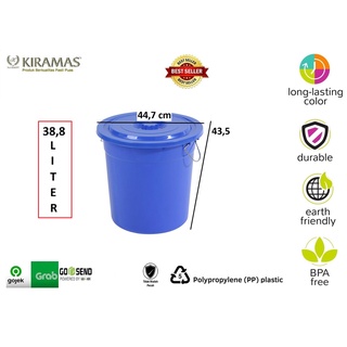 Jual KIRAMAS Ember Besar / Jumbo 40 Liter GG Nikel Biru/Merah 3040 (By ...