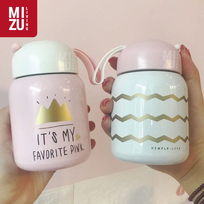 Jual MILLENIAL PINK Thermos Botol Air Minum Termos BPA-Free 240ml ...
