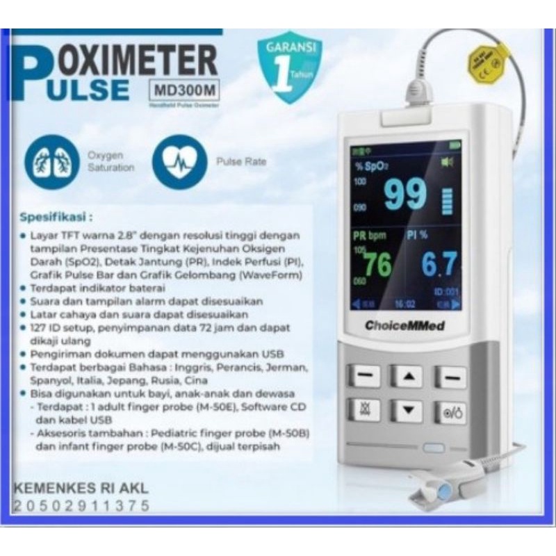 Jual Pulse Oxymeter Saturasi Oksigen SPo2 monitor | Shopee Indonesia