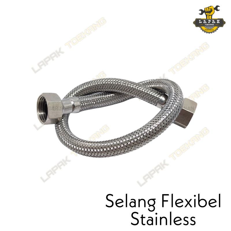 Jual Selang Fleksibel Anyam Stainless / Selang Flexibel Lentur Drat 1/2 ...