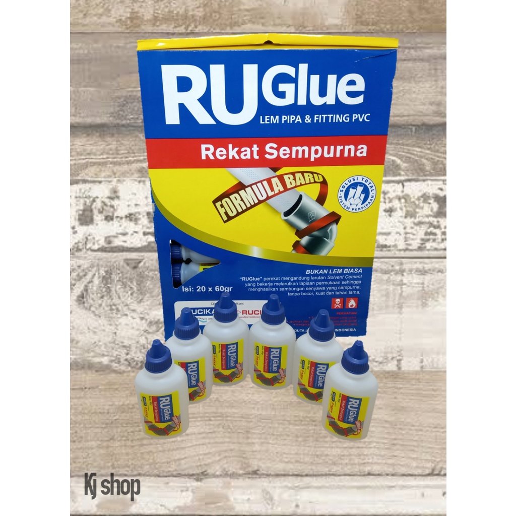 Jual Lem PVC Ru Glue Botol 60 gram | Shopee Indonesia
