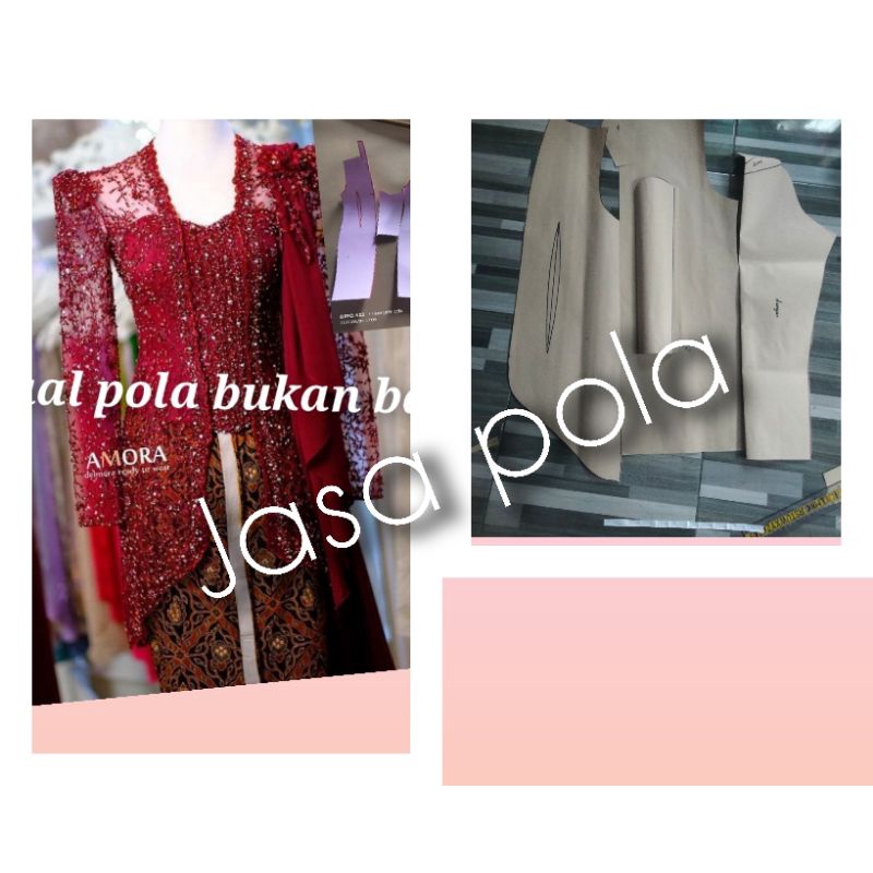 Jual pola instan kebaya modern pola Jiplak kebaya | Shopee Indonesia