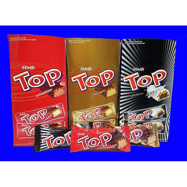Jual Delfi TOP Wafer 1 Box isi 24 pcs x 9 Gram Indonesia|Shopee Indonesia