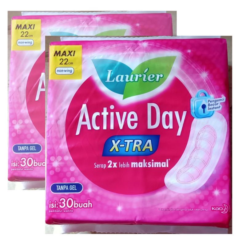 Jual Laurier Active Day x-tra Maxi 22 cm Non Wing | Shopee Indonesia