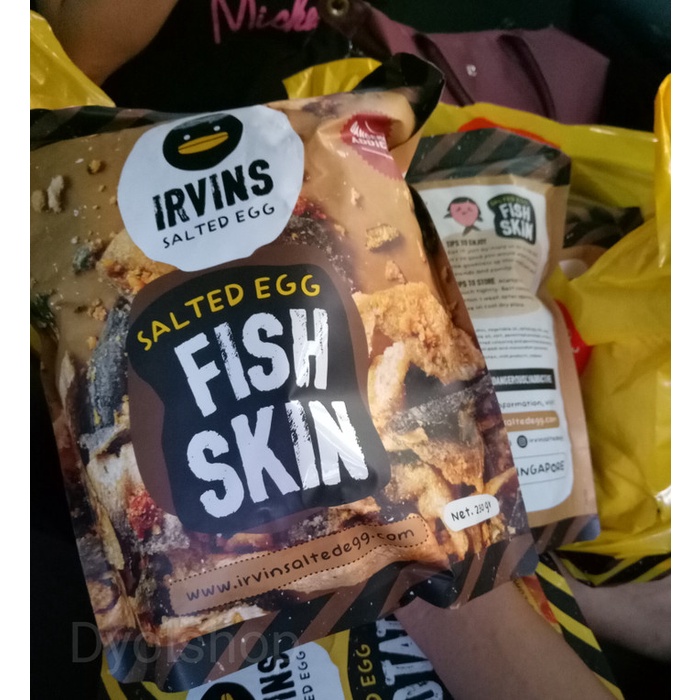 Jual Irvin salted egg fish skin atau potato chips besar 230grm - Fish ...
