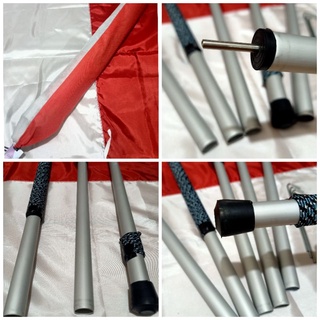 Jual Paket Tiang Bendera Lapangan Aluminium Diameter Pipa 23 Mm Tinggi 3 Meter Dan Bendera ...