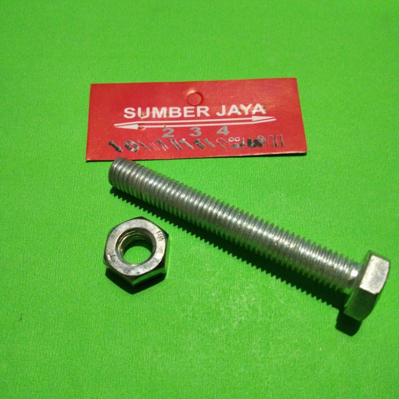 Jual MUR BAUT M10 BMP 10 X 75 mm PUTIH P TERMURAH | Shopee Indonesia