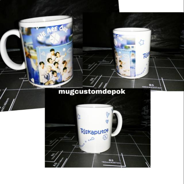 Jual Mug Custom Nama Foto Free Desain Tanpa Minim Order | Shopee Indonesia