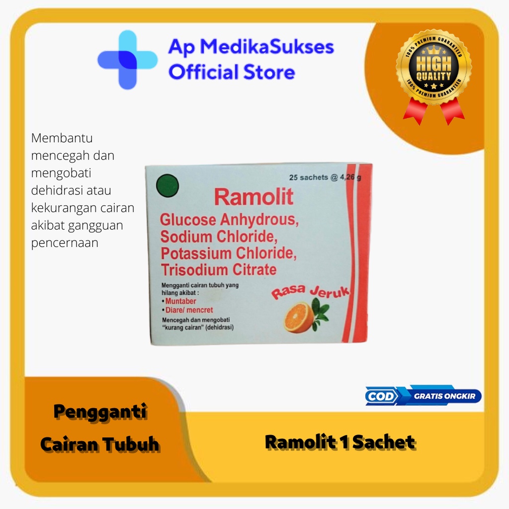 Jual Ramolit 1 Sachet - Pengganti Cairan tubuh | Shopee Indonesia