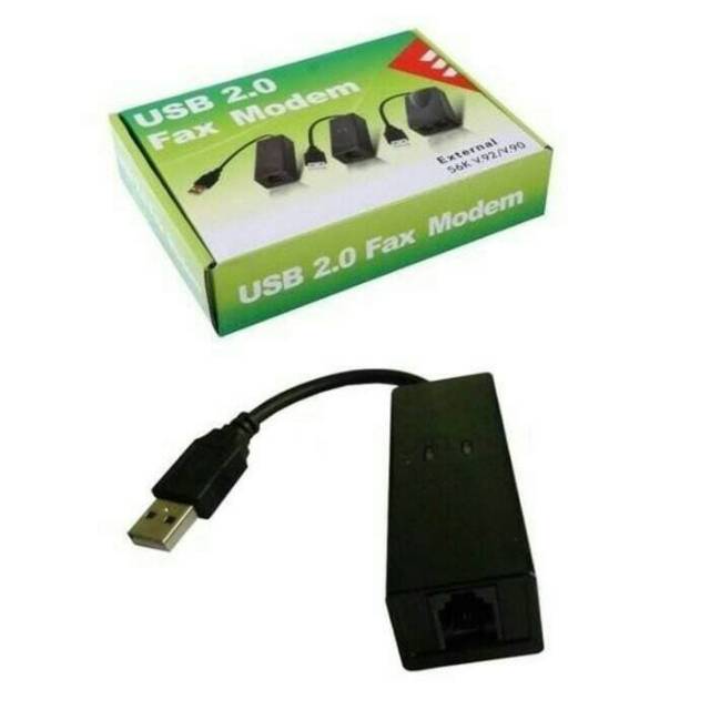 Jual USB 2.0 FAX MODEM EXTERNAL 56K | Shopee Indonesia
