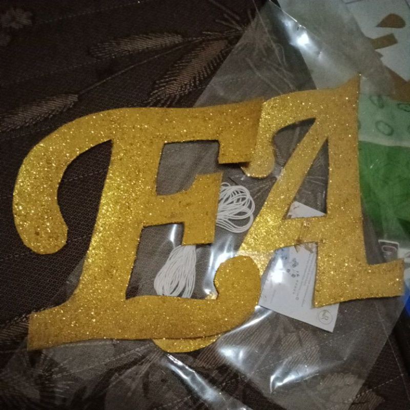 Jual Inisial nama warna emas/ inisial nama murah/ inisial nama untuk ...