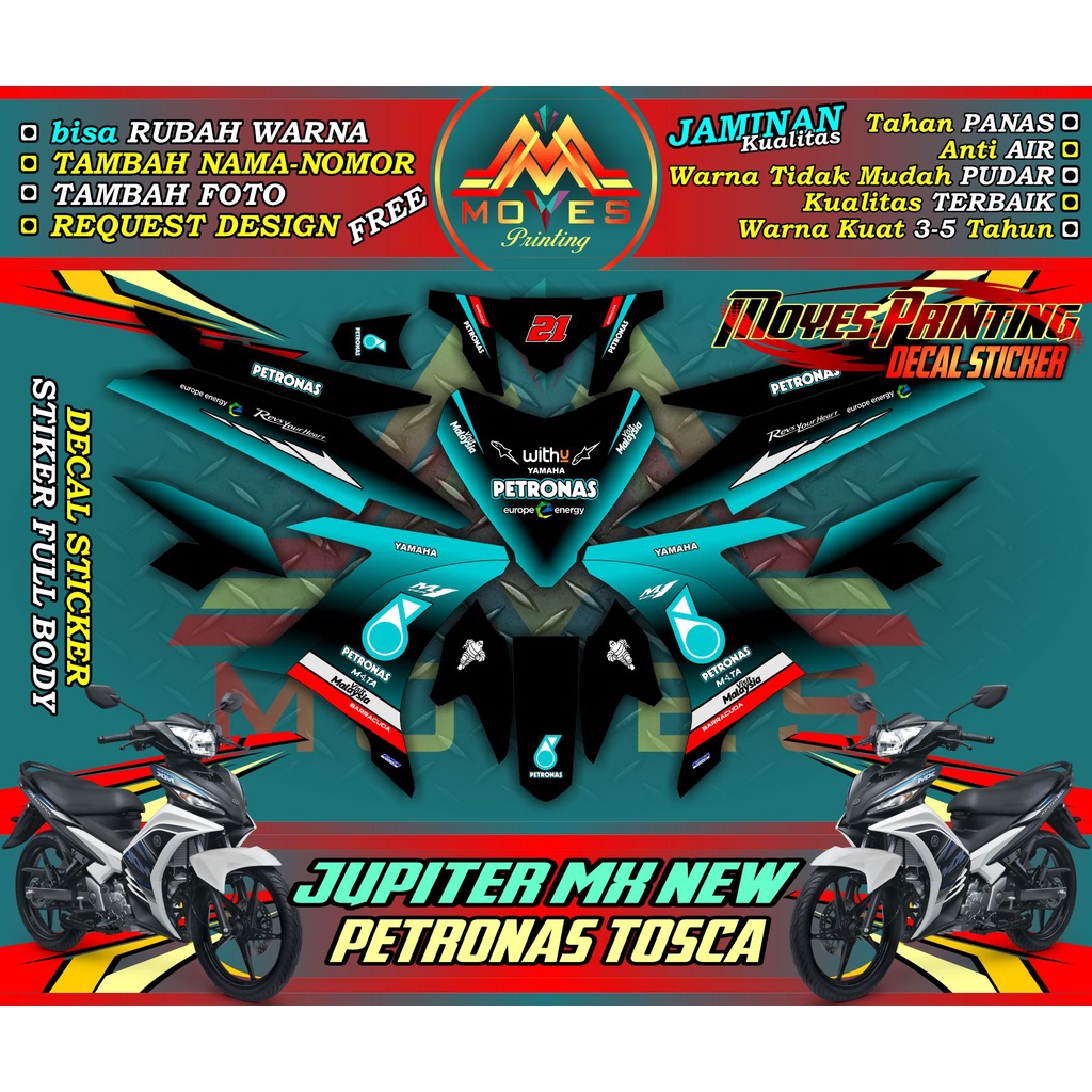 Jual Decal New Jupiter Mx 135 Full Body Petronas | Shopee Indonesia
