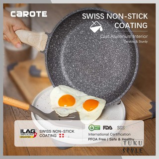 Jual Carote Fry Pan Granite Wajan Anti Lengket Marble Keramik 20cm 24cm ...