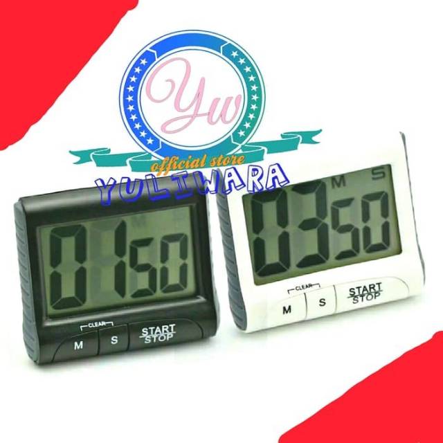 Jual Timer Digital Masak Meja Dapur Layar Besar LCD Display Alarm ...