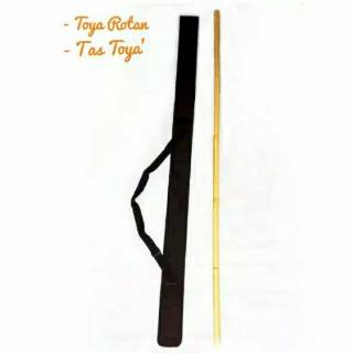 Jual Toya tongkat Rotan dan sarung toya 1 paket alat pencak silat ...