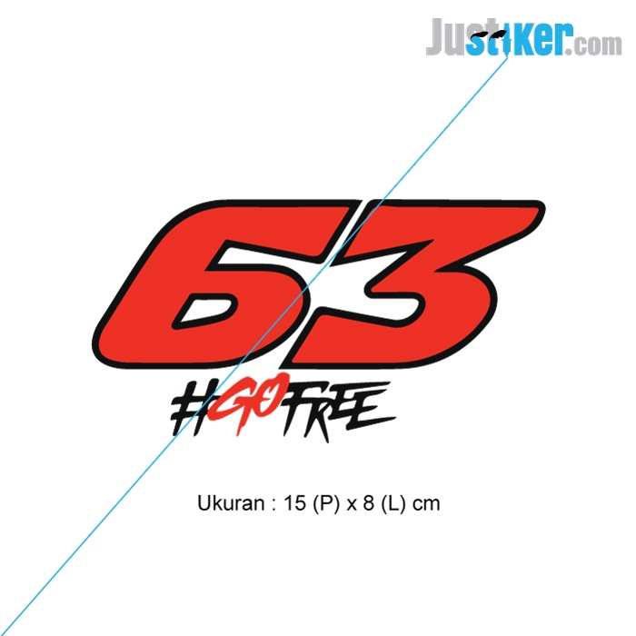 Jual Nomor Pembalap Ducati 63 PECCO, Nomor Start Motogp, 63 Francesco ...