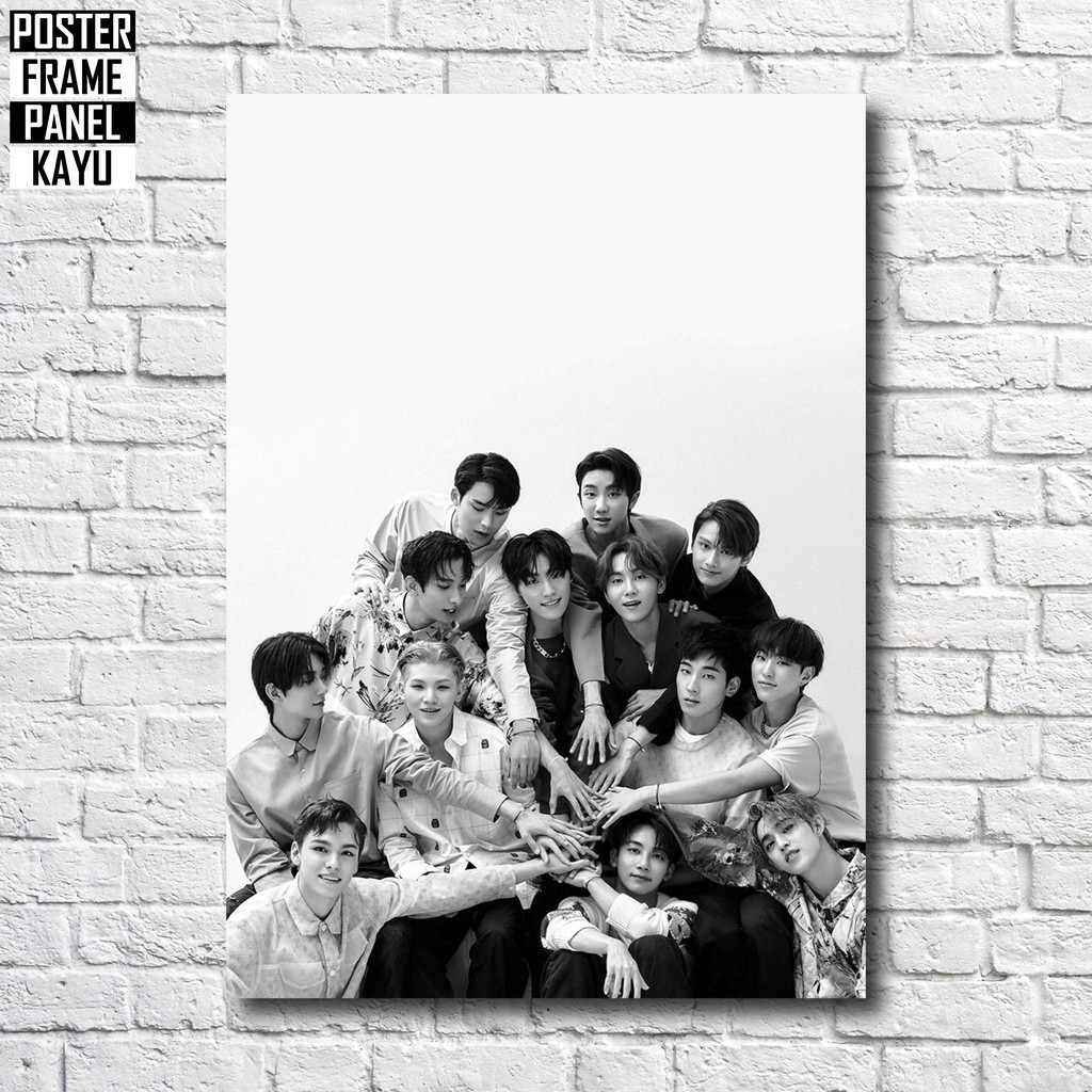 Jual Poster Seventeen Frame Kayu Solid A4 SVT027 | Shopee Indonesia