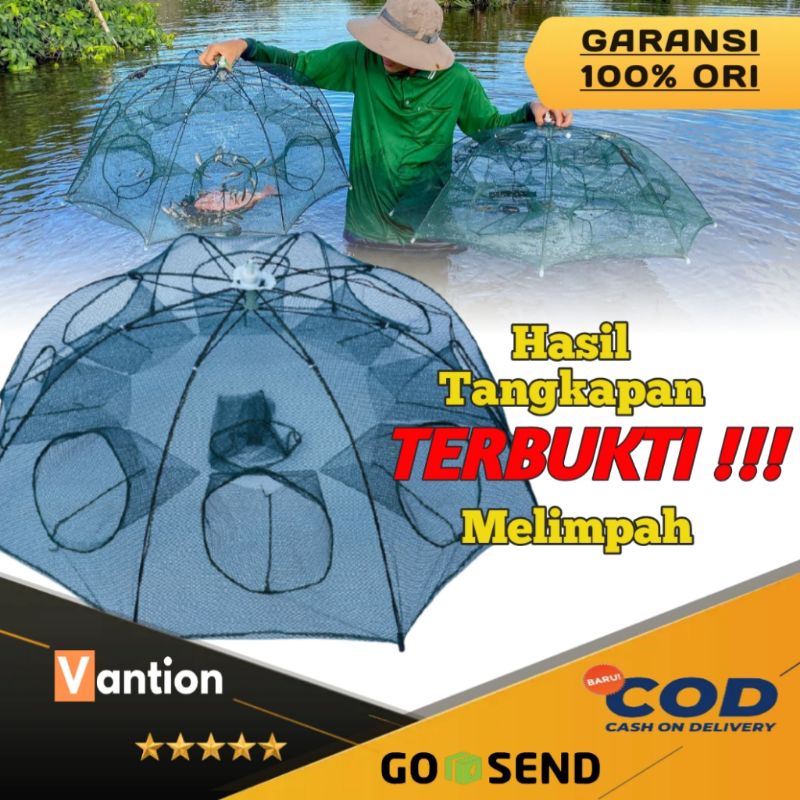 Jual Jaring Perangkap Ikan Kepiting Lobster Tipe Payung ORIGINAL MESh 4 ...