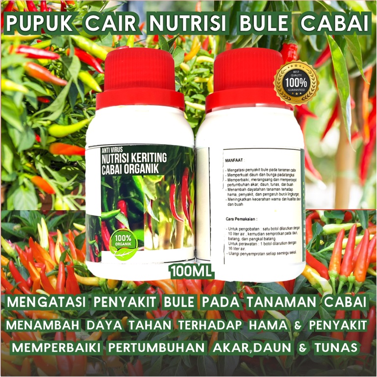Pupuk Organik Cair Nutrisi dan Booster Tanaman Cabe ,Pembasmi Jamur Anti Kriting pupuk Cabe | pgmall