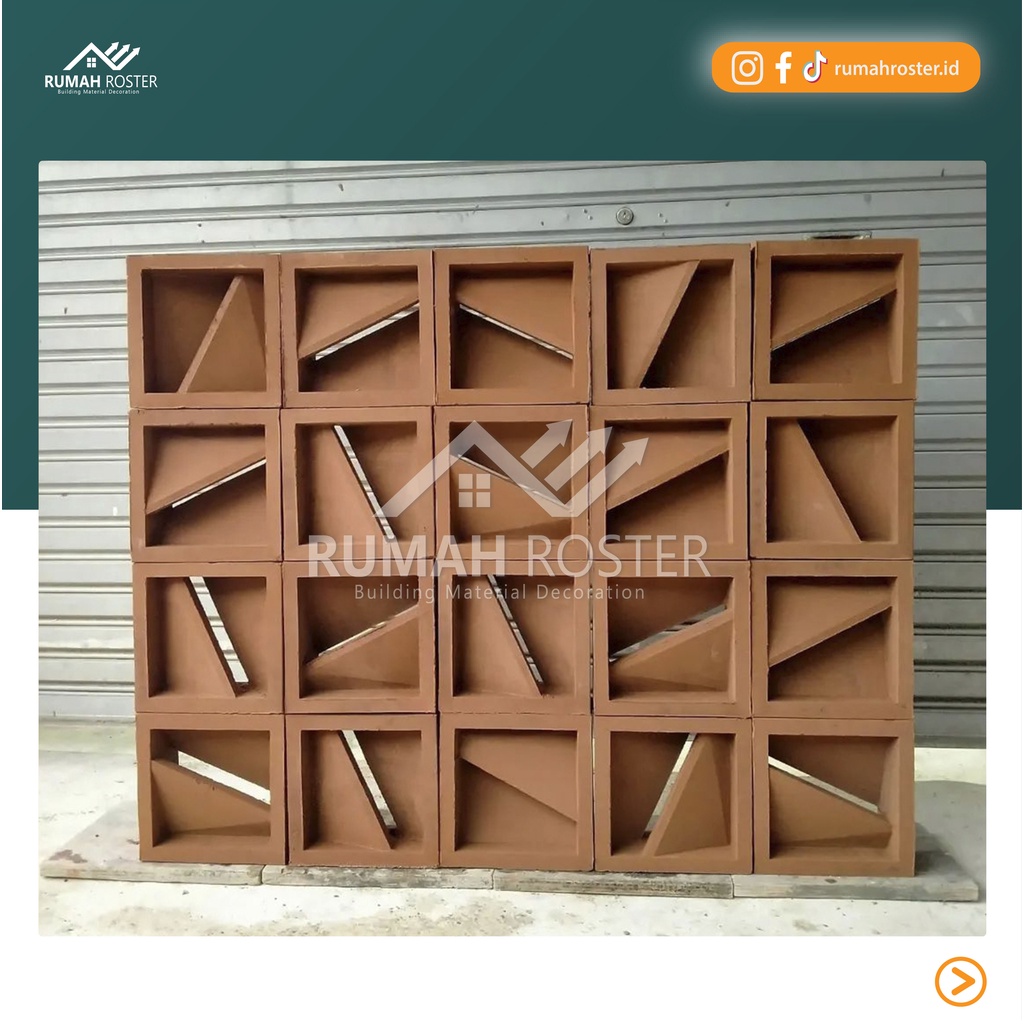 Jual Roster Beton Terracota Anti Tampias/Roster Modern/Loster Beton ...