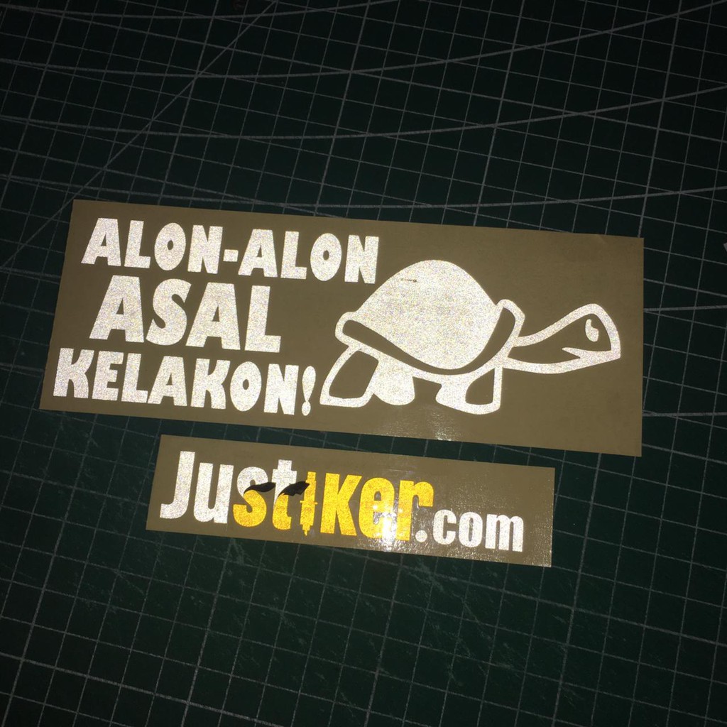 Jual Sticker Alon Alon Asal Kelakon, Sticker Lucu, Sticker Unik ...