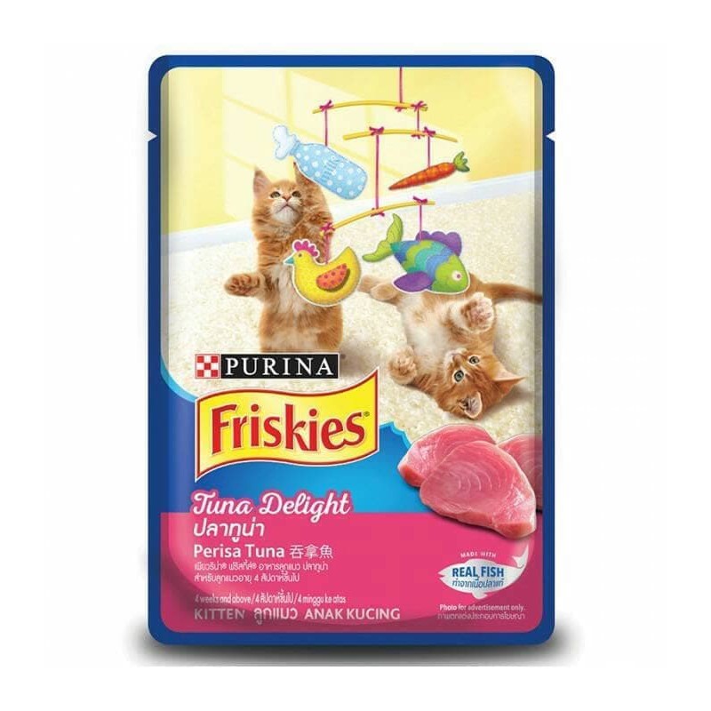 Jual Friskies Kitten sachet Tuna Delight Sachet 80g Makanan Basah Anak ...