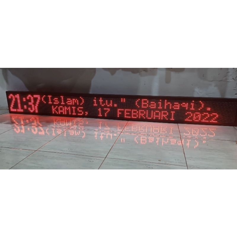 Jual JAM SHOLAT 2 METER X 20 CM OTOMATIS | Shopee Indonesia
