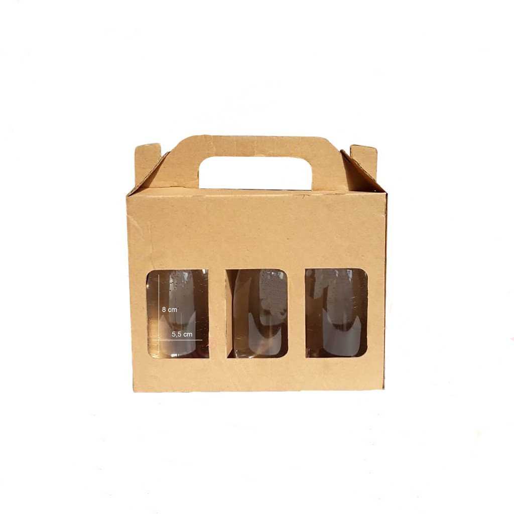 Jual (10 Pcs) Dus Botol 350ml Box Kardus Botol Kale Kotak Kemasan Botol ...