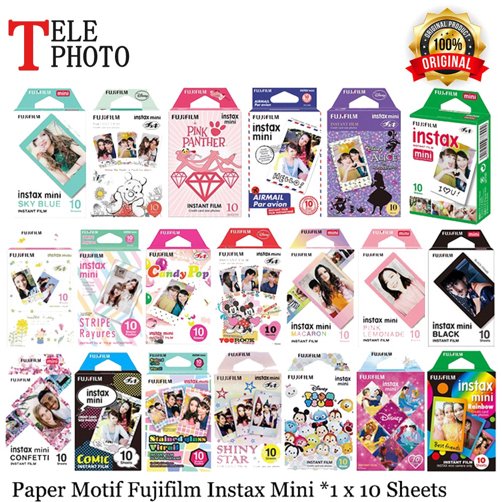 Jual Paper Instax / Refill Instax Fujifilm Motif dan Character ...