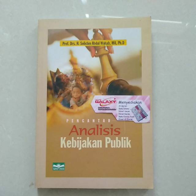 Jual Pengantar Analisis Kebijakan Publik Solichin Abdul Wahab ORIGINAL ...