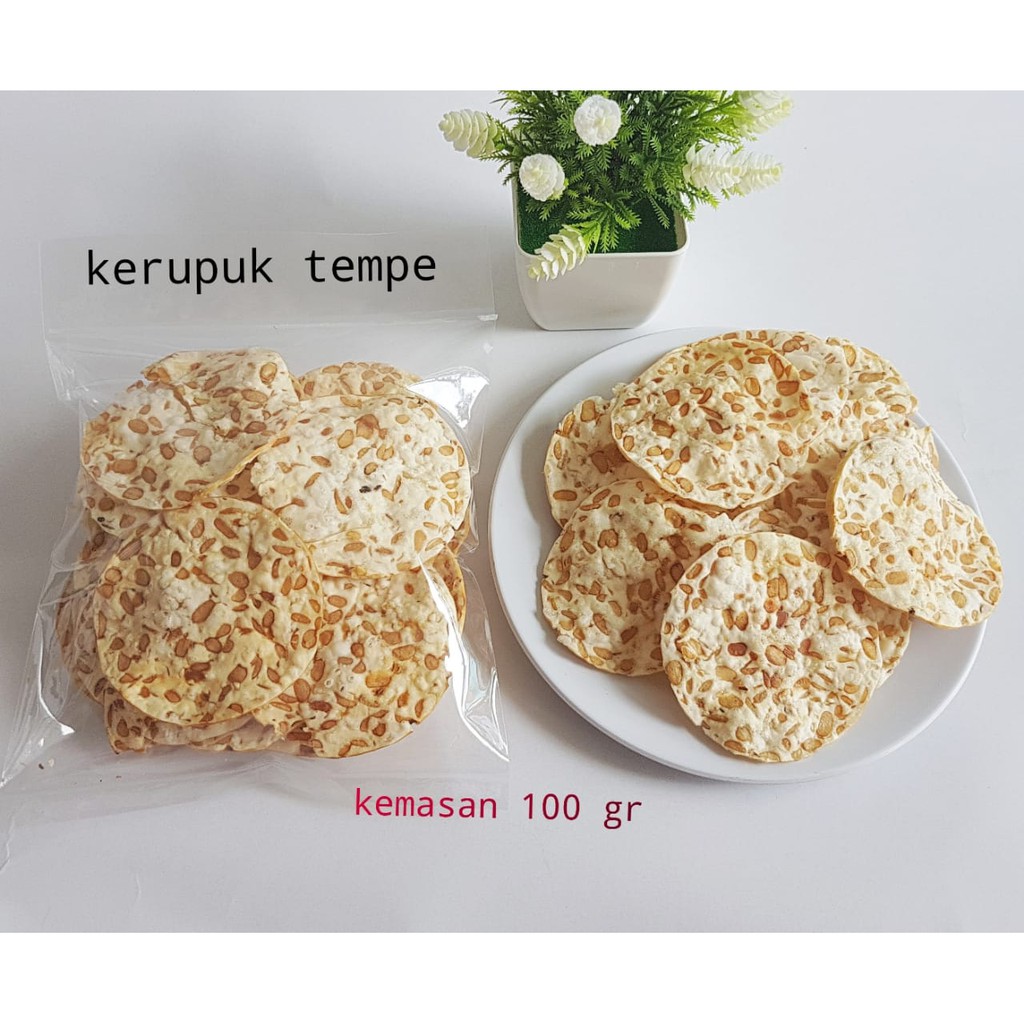 Jual Kerupuk Tempe Fermentasi Kedelai dan Tapioka Kemasan 100 gram ...
