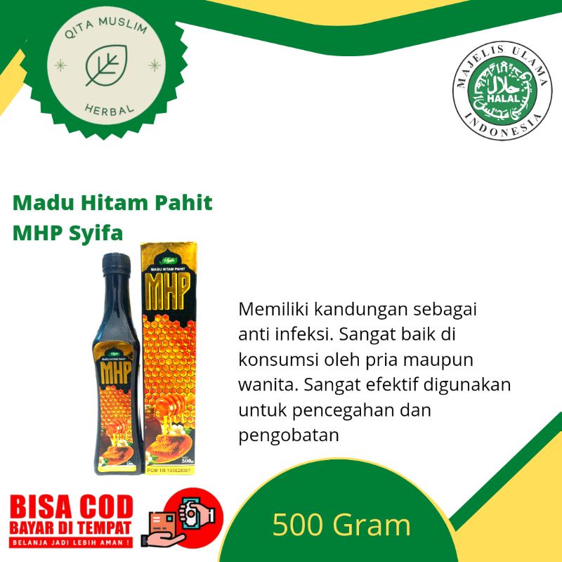 Jual Madu MHP Syifa ( Madu hitam pahit 500gr ) | Shopee Indonesia