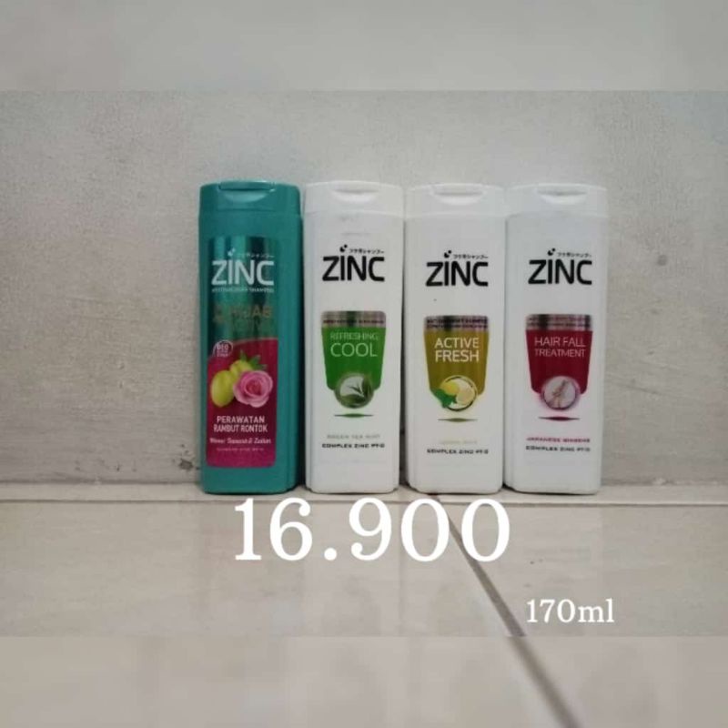 Jual ZINC SHAMPOO THEATMENT 170 ML KEMASAN BOTOL SEDANG | Shopee Indonesia