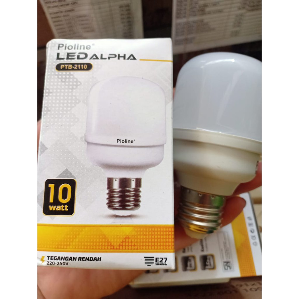 Jual LAMPU LED PIOLINE ALPHA 10 WATT CAHAYA TERANG / LAMPU LED MURAH Indonesia|Shopee Indonesia