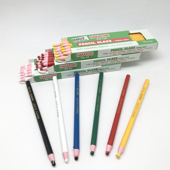 Jual Pensil Bahan / Fabric Marker / Pencil Glass HAKATORI - Merah ...