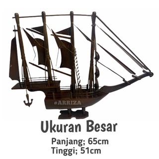 Jual KAPAL MINIATUR / KAPAL HIASAN MEJA / KAPAL HIAS / KAPAL KAYU JATI ...