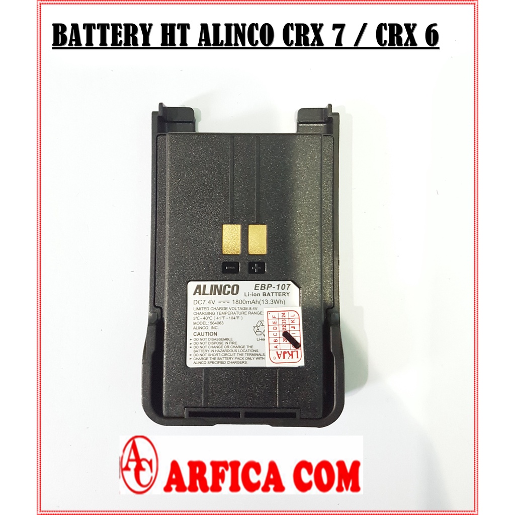 Jual BATERAI ORIGINAL HT ALINCO DJ CRX7 DJ CRX6 CRX 6 CRX 7 EBP 107 EBP107 BATRE ORIGINAL HT ...