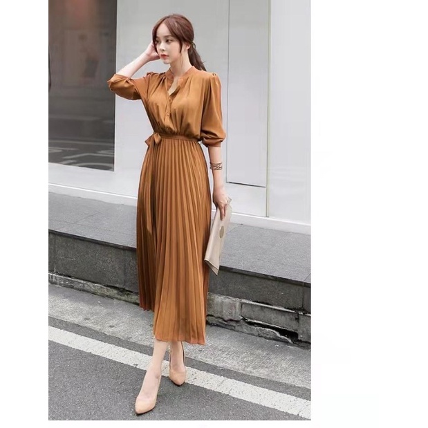 Jual Beatrix Dress Korean Simple Basic Sopan Rapi Formal Kerja Kantor ...