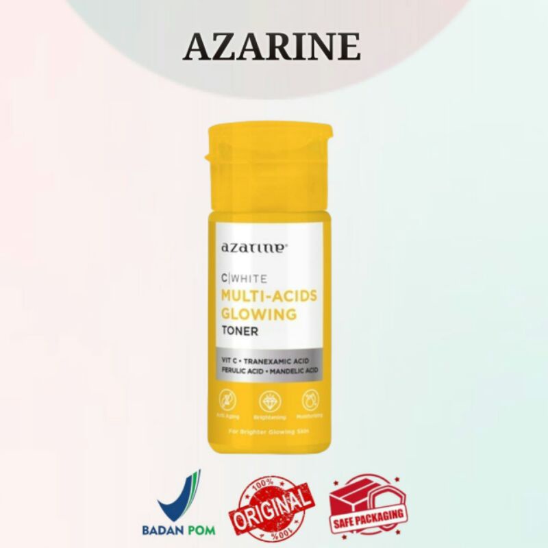 Jual (BPOM) AZARINE Multi Acids Glowing Toner 90ml | Shopee Indonesia