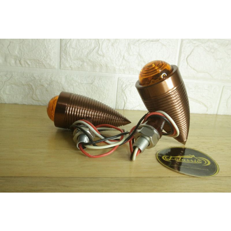 Jual Lampu Sein Ulir Tembaga LED 1 Pasang | Shopee Indonesia