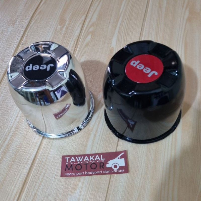 Jual dop velg dop center model JEEP crome dan hitam | Shopee Indonesia