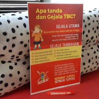 Jual Poster Tanda dan Gejala TB, Poster Promkes Edukasi TB, Poster ...