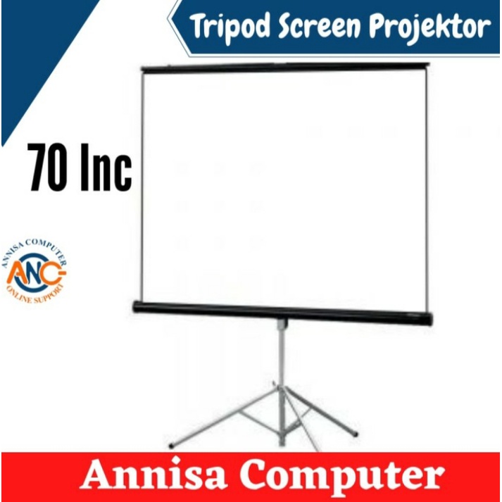Jual Tripod Screen Projektor 70 Inc / Layar Infokus 70 / Projector ...