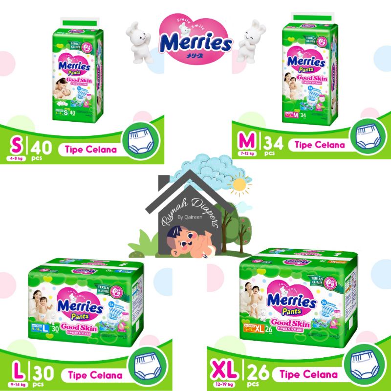 Jual MERRIES PANTS S40/M34/L30/XXL26 | Shopee Indonesia