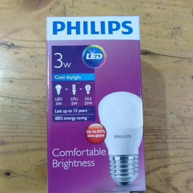 Jual Lampu Philips LED 3 Watt Putih White | Shopee Indonesia