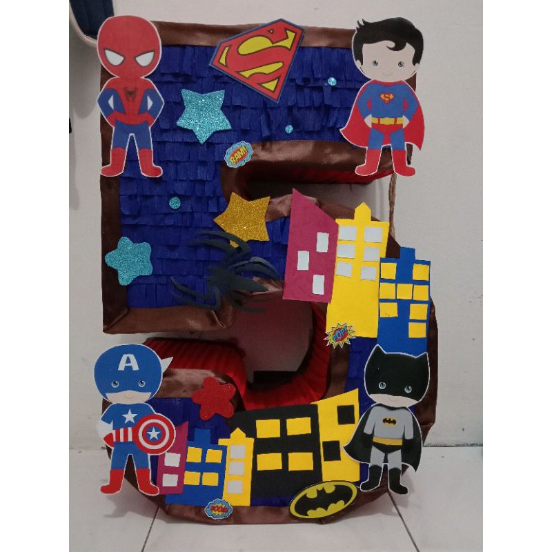 Jual Pinata Angka 2D Super Hero dengan Harga Terbaik di Toco