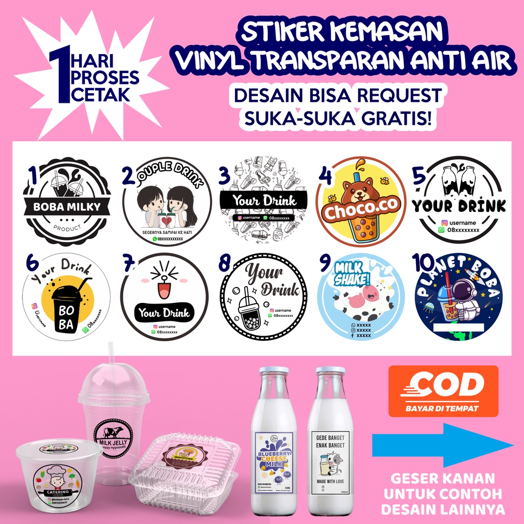 Produk Gallery Print Stiker Label | Shopee Indonesia