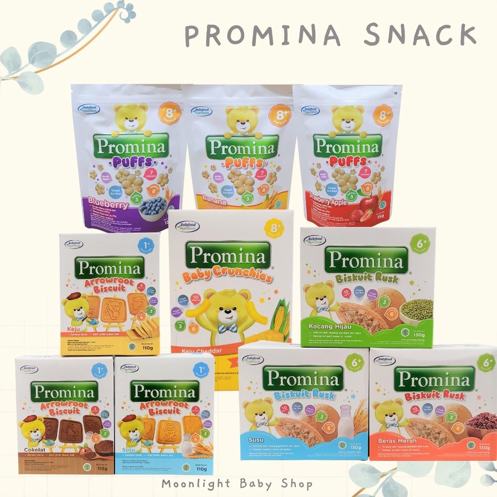 Jual Promina Snack Baby Crunchies | Biskuit Rusk | Arrowroot Biscuit ...