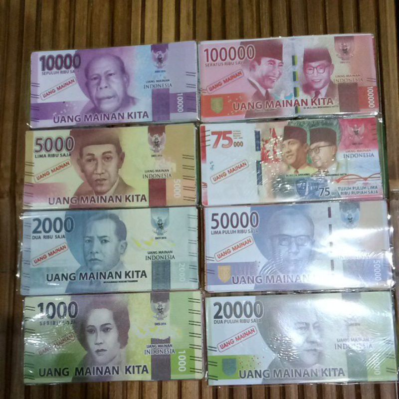 Jual UANG MAINAN KERTAS/DUIT DUITAN (1 PACK ISI 30 LEMBAR) | Shopee ...