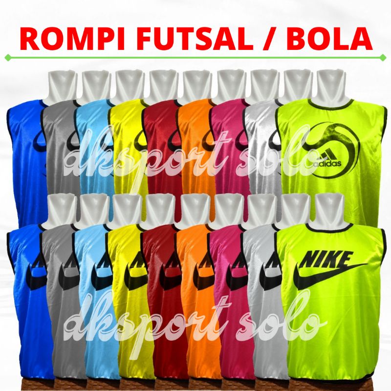 Jual Rompi Futsal | Rompi Bola | Rompi Latihan | Rompi Olahraga (Isi 12 ...
